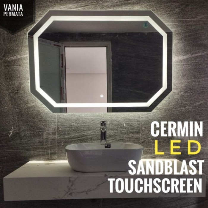 Jual Cermin Touch Screen Mirror Smart Led Kamar Mandi Watafel Rias ...