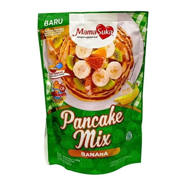 Jual S55325 MAMASUKA PANCAKE MIX BANANA TEPUNG KUE 160GR MAJU BERSAMA ...