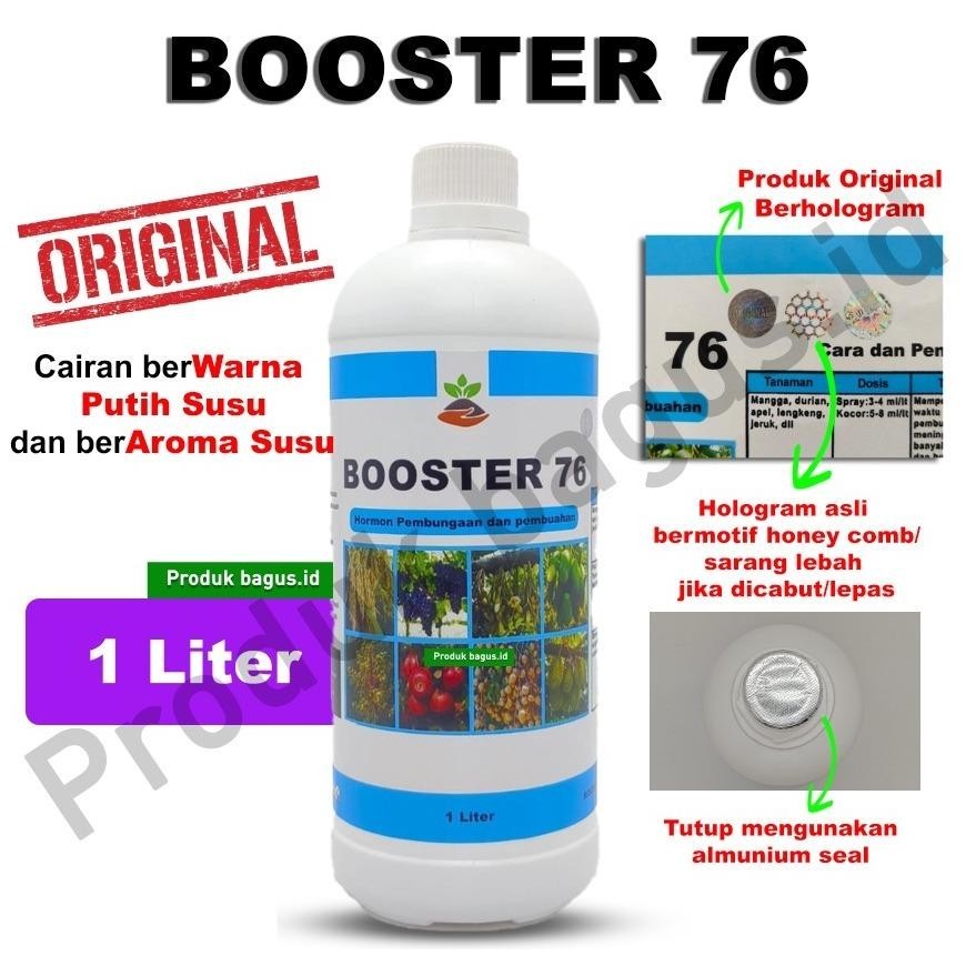 Jual Kekinian Booster 76 Kemasan 1 Liter Pupuk Organik Penyubur, Pelebat Dan Pembesar Tanaman ...