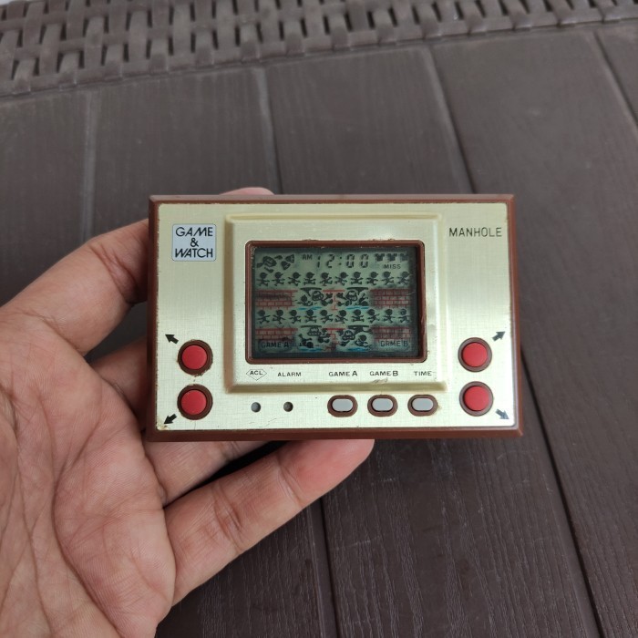 Jual Nintendo game watch gimbot jadul Manhole nostalgia masa kecil ...