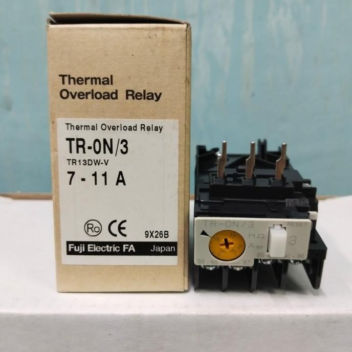 Jual Thermal Overload Relay Tr-On/3 7-11A Fuji Electric Diskon | Shopee Indonesia