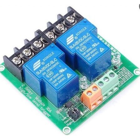 Jual Modul Relay Board 2 Ch Channel 5V 30A Opto Aktif High Low Harga ...