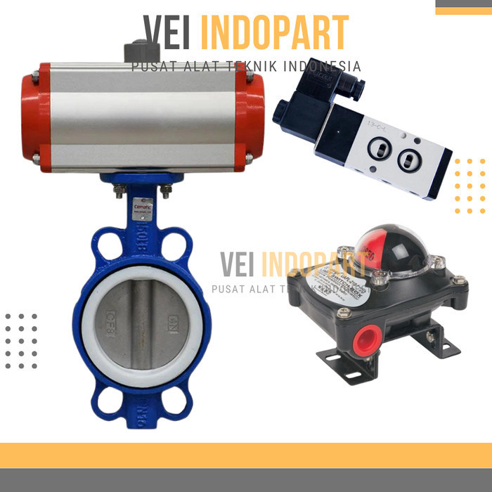 Jual 8'' BUTTERFLY VALVE CI SEAT PTFE ACTUATOR SINGLE ACTING 8 INCH | Shopee Indonesia