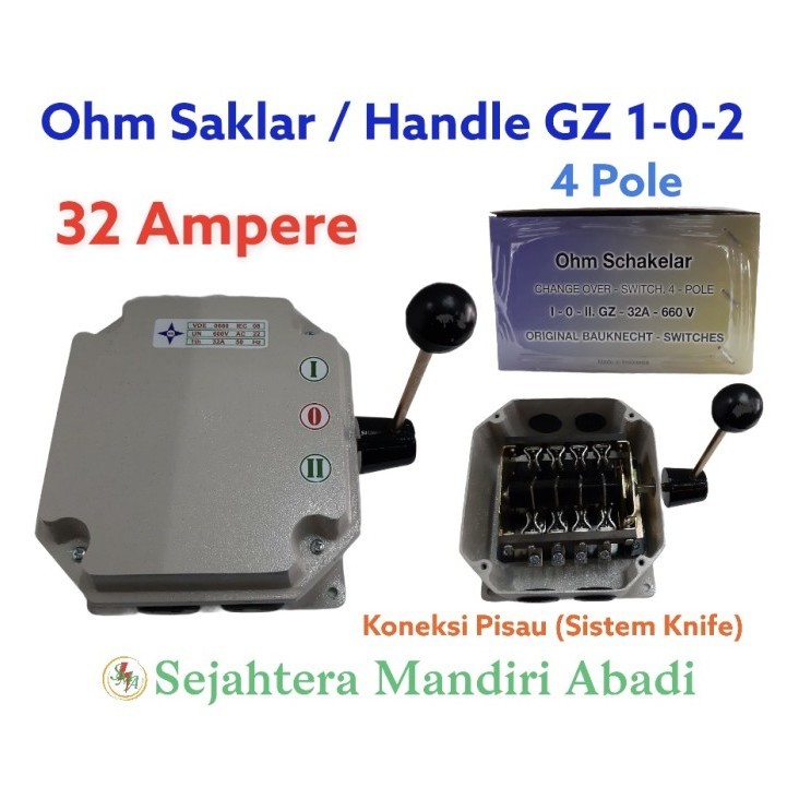 Jual Produk Ohm Saklar NK 32A Pisau 3 Phase 4 Pole COS Change Over ...