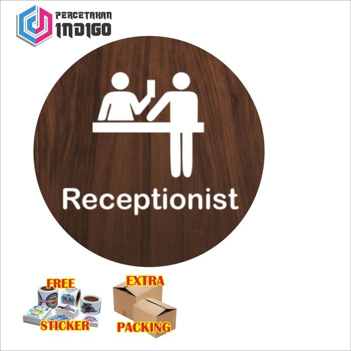 Jual Murah sign board papan signage bulat receptionist Elegan | Shopee ...