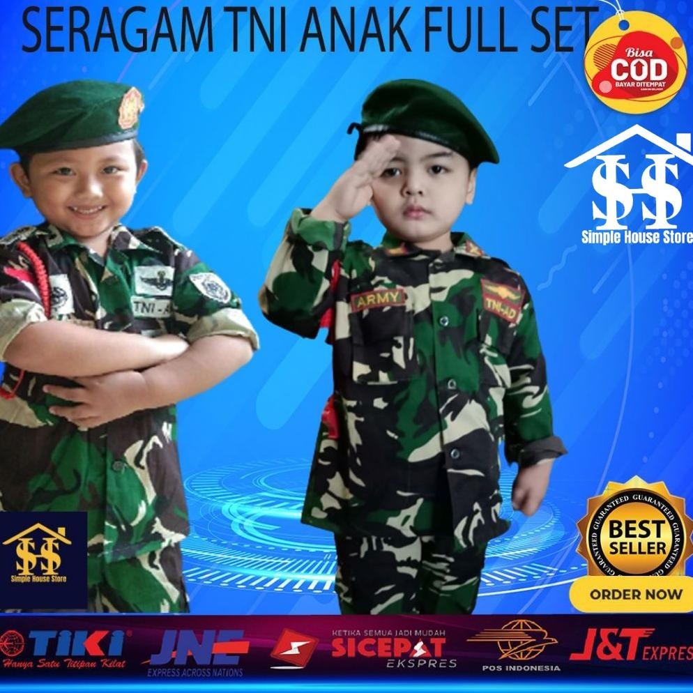 Jual TW39 seragam baju sragam profesi TNI AD/ DORENG / AU/ POLISI/ ANAK ...