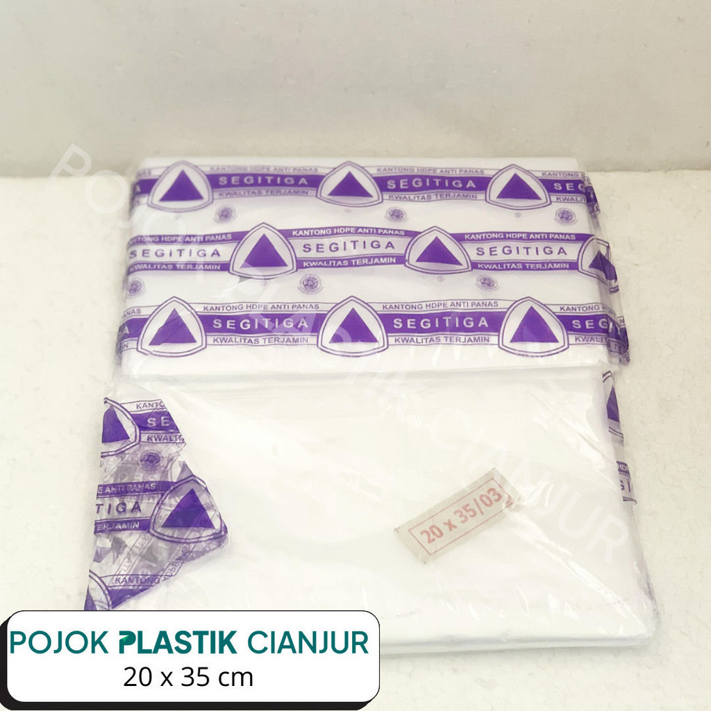 Jual [Pack] Plastik HDPE / Plastik Kuah Tahan Panas SEGITIGA 20x35 ...