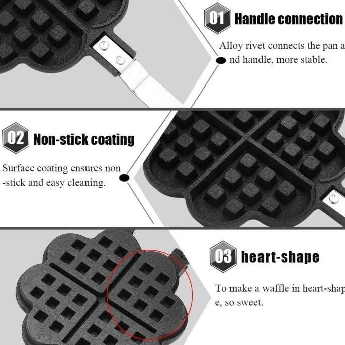 Jual Cetakan Waffle Maker single belgium 2173 GM Alat cetakkue wafel ...