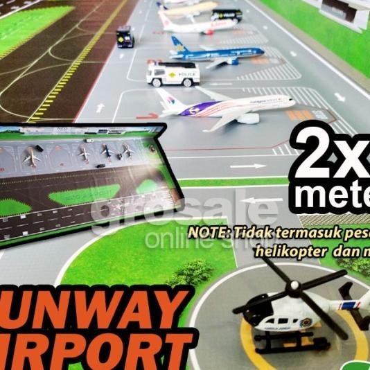 Jual Landasan Pesawat Mat Runway Neo Airport Bandara Diecast Airplane ...