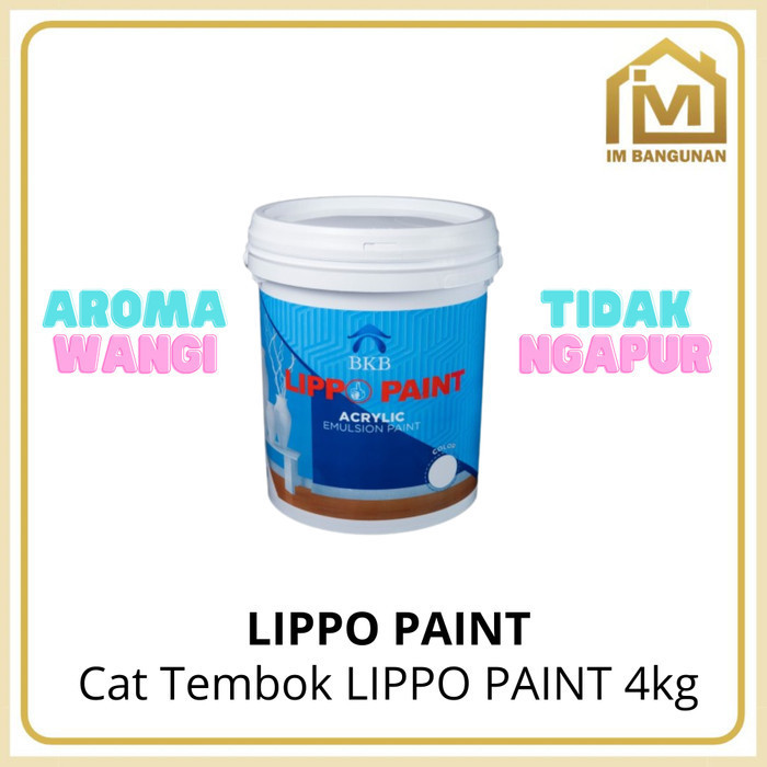 Jual Cat Tembok Interior Lippo Paint 4Kg Warna Muda Tidak Mengapur ...