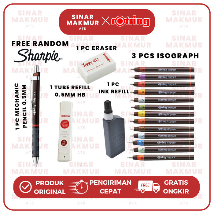 Jual College Set Rapido Isograph Eco Pack Rotring (Set) | Shopee Indonesia