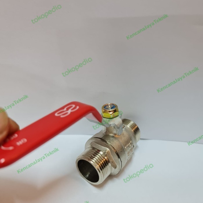 Jual BALL VALVE / STOP KRAN FULL BORE PN25 DRAT LUAR 1/2" INCH DN15 | Shopee Indonesia