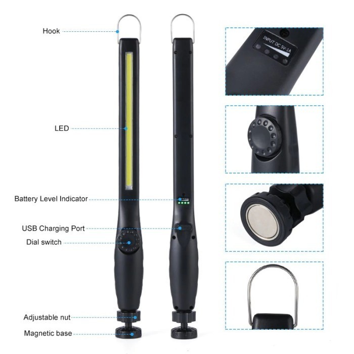 Jual Produk Lampu kerja / senter Lantera LED COB fotografi keylight 400 ...