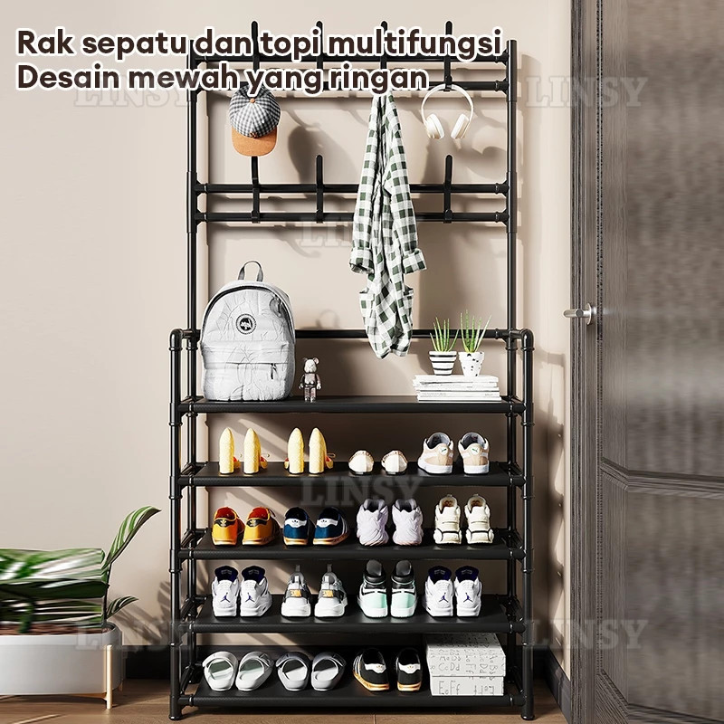 Jual STAND HANGER RAK SEPATU PENYIMPANAN TEMPAT TOPI RAK PAKAIAN ...