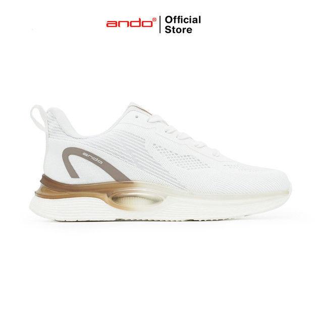 Jual Ando Official Sepatu Sneakers G-Class Pria Dewasa - Putih/Putih ...