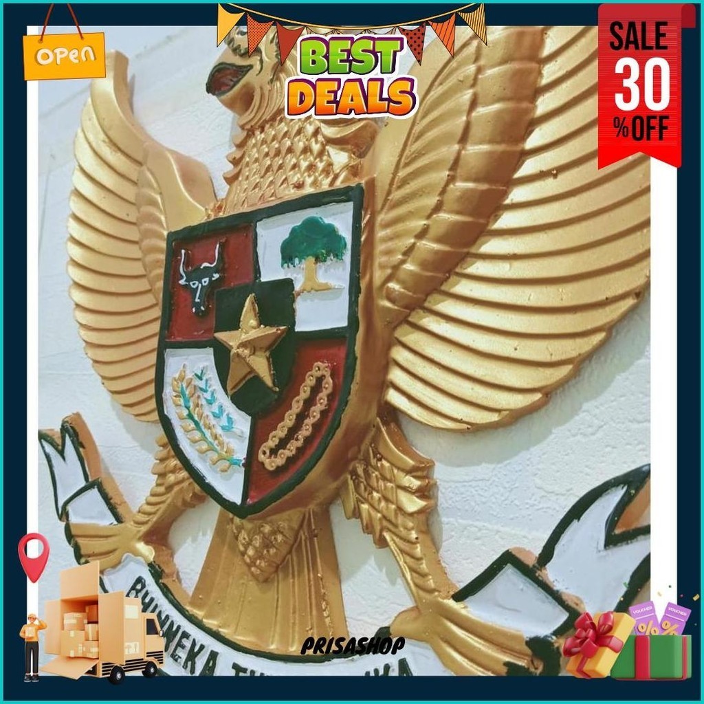 Jual (Dyi) Hiasan Dinding Patung Garuda Pancasila 3 Dimensi Fiber Logo ...
