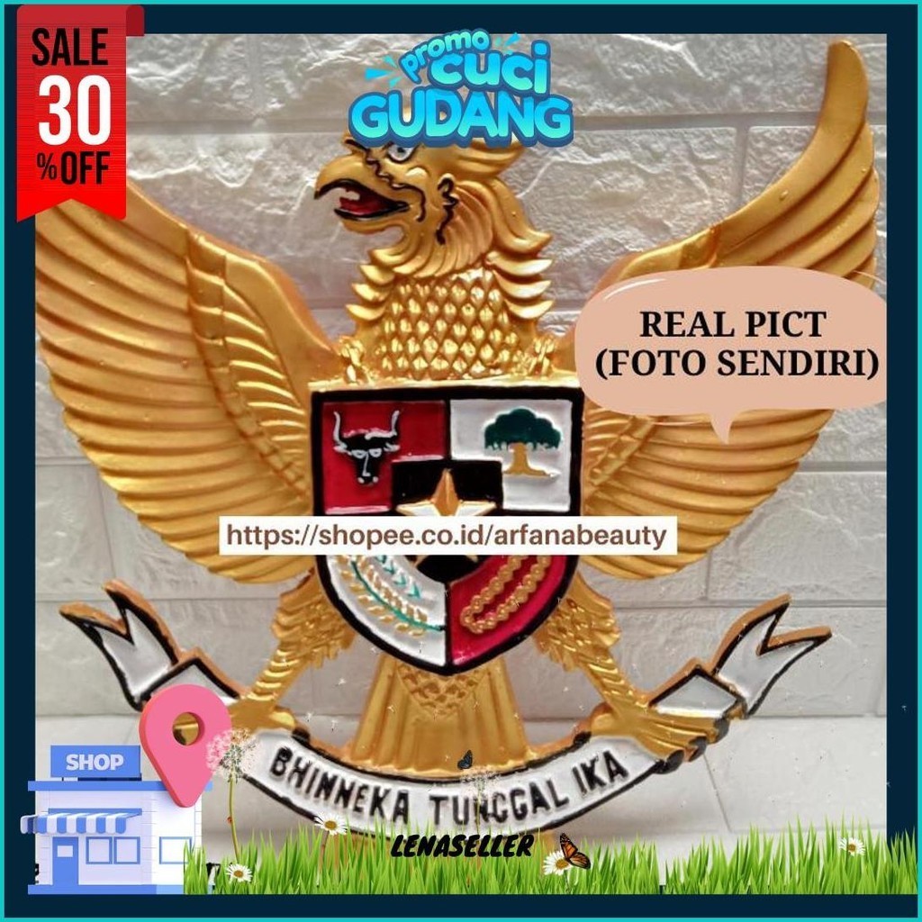 Jual (Dyi) Garuda Pancasila Hiasan Dinding Lambang Fiber Lambang Negara ...