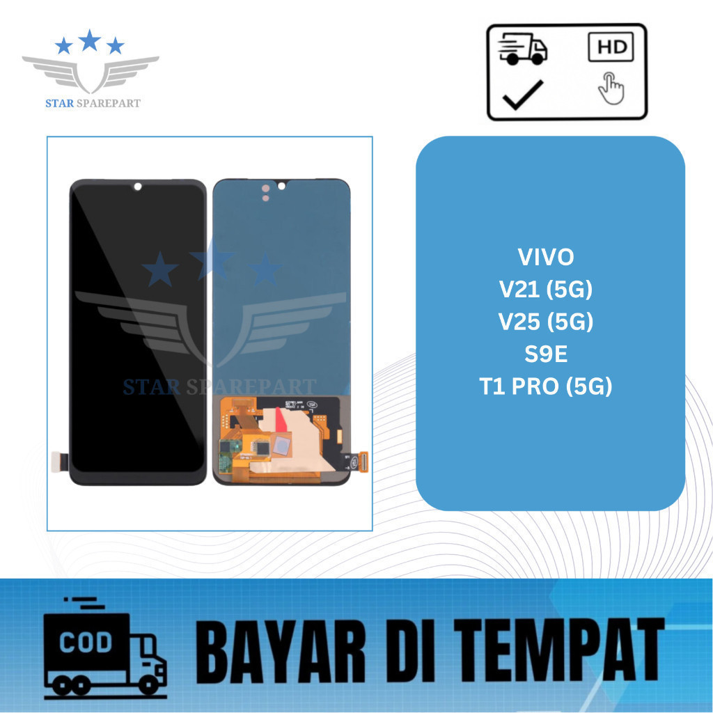 Jual LCD TOUCHSCREEN VIVO V21 ( 5G ) / V25 ( 5G ) / S9E / T1 PRO ( 5G ) | Shopee Indonesia