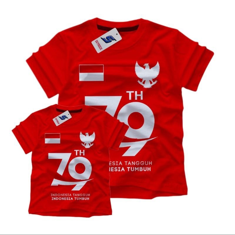 Jual Kaos 17An Senam Merah Putih Kemerdekaan Indonesia 2024 Kaoss Hut Ri Ke 79 Hut Ri 79 17 ...