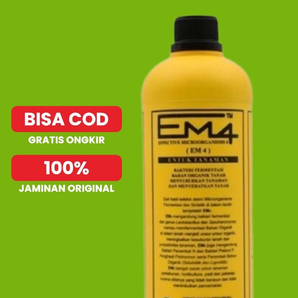 Jual BOTANI - Pupuk Organik EM4 Mikroorganisme Pertanian 1 Liter ...