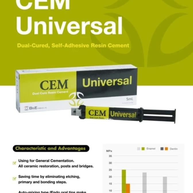Jual B&E CEM Dual Cure Resin Cement Metal PFM / Luting Cement /Allcem ...