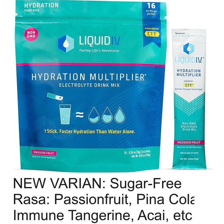 Jual Liquid IV I.V. Hydration Multiplier Electrolyte Powder Drink Mix ...