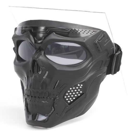Jual WDF Masker Motor Topeng Tengkorak Airsoft Gun Full Face Skull ...