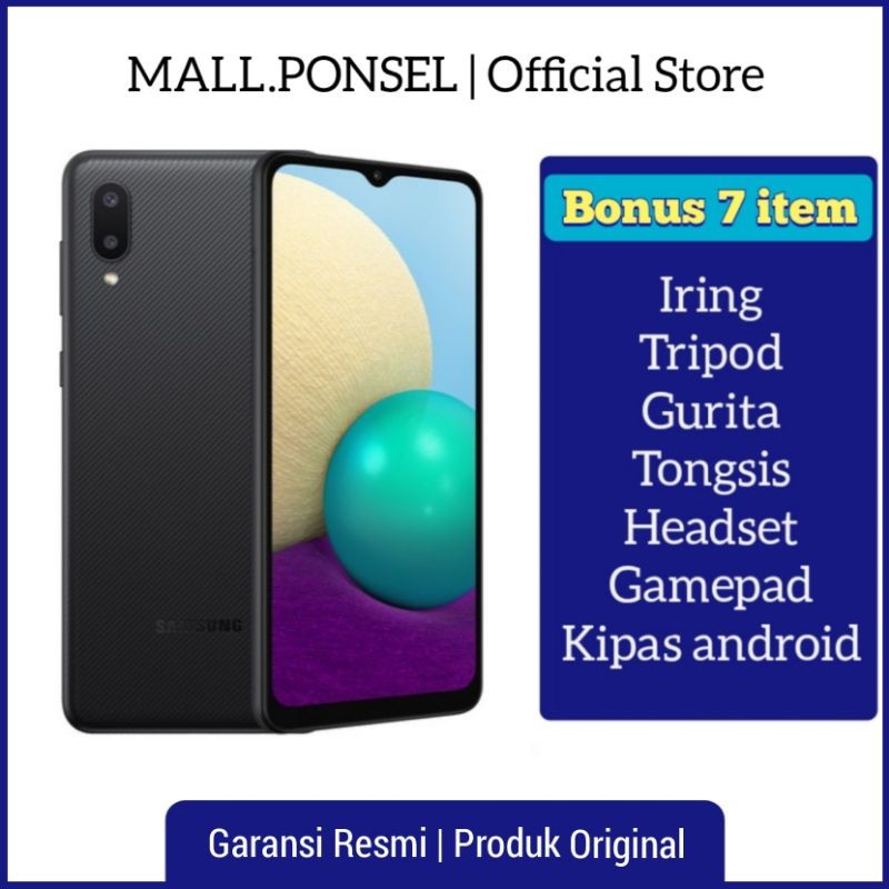 Jual Samsung Galaxy A02 Ram 3/32GB NEW Garansi Resmi 1 tahun | Shopee ...