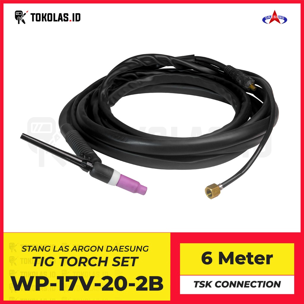 Jual Daesung Stang Las TIG Welding Torch Argon WP17 TSK WP 17 Valve ...