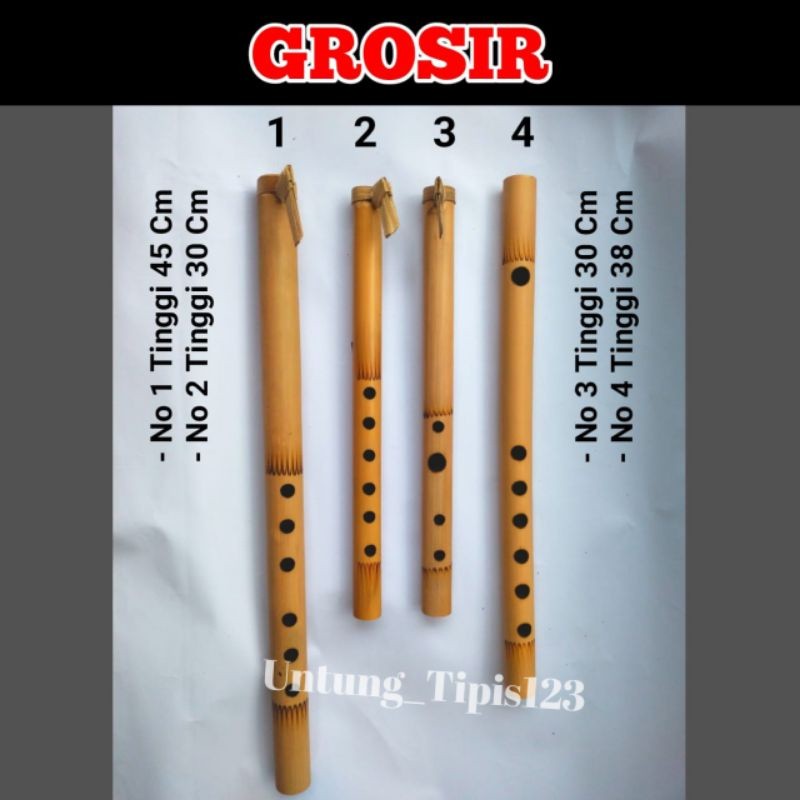Jual Seruling bambu dangdut suling sunda 6 dan 4 lubang Tradisional ...