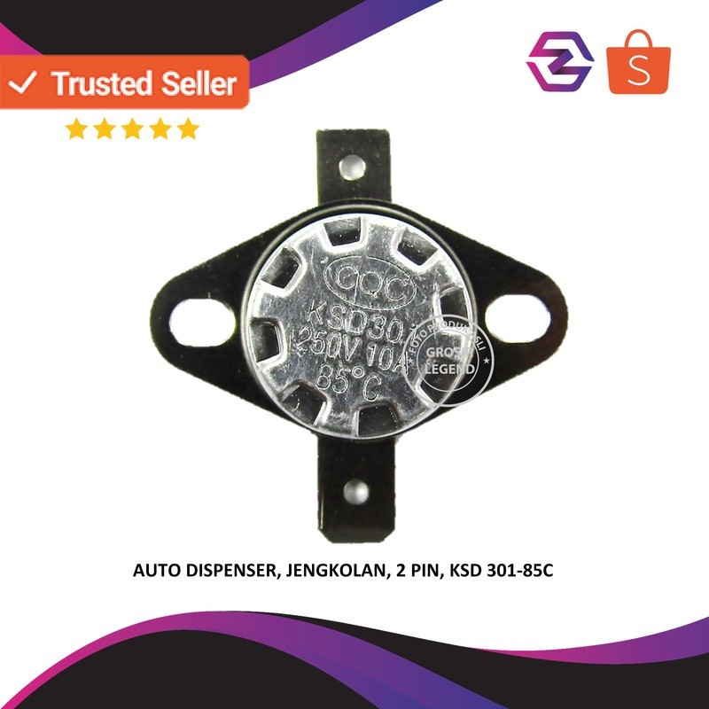 Jual Thermostat bimetal sensor suhu auto 85 derajat dispenser magic com jar | Shopee Indonesia