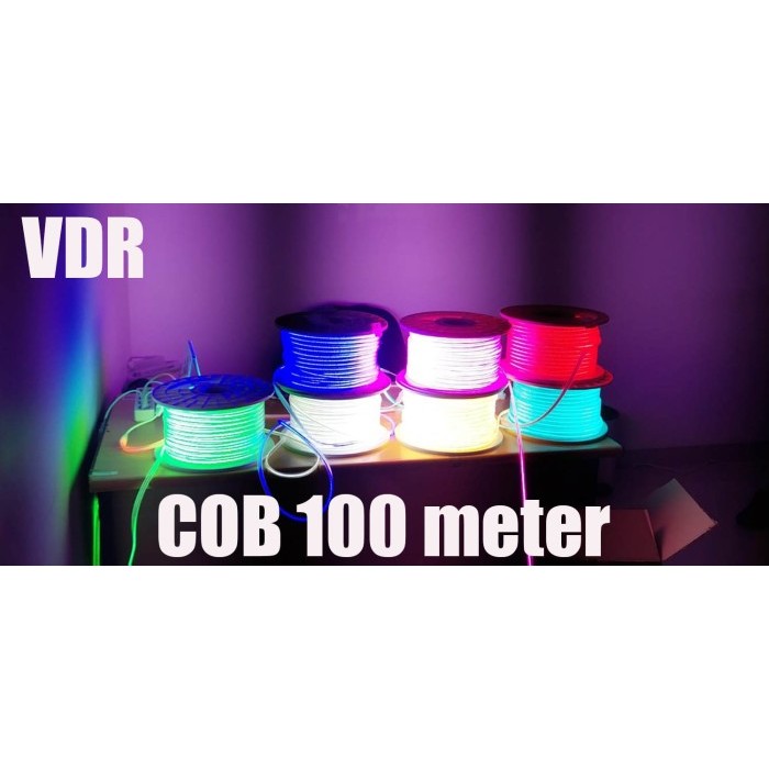 Jual VDR 220v AC 100m lampu led strip cob 100 meter 1 roll pro series ...