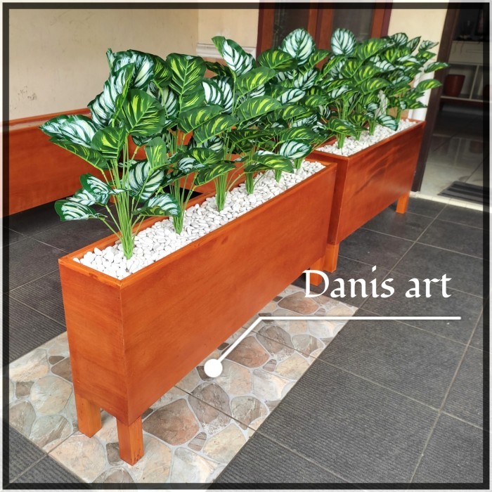 Jual Planter box kayu/ Box tanaman/Kotak tanaman hias/ Partisi ruangan ...