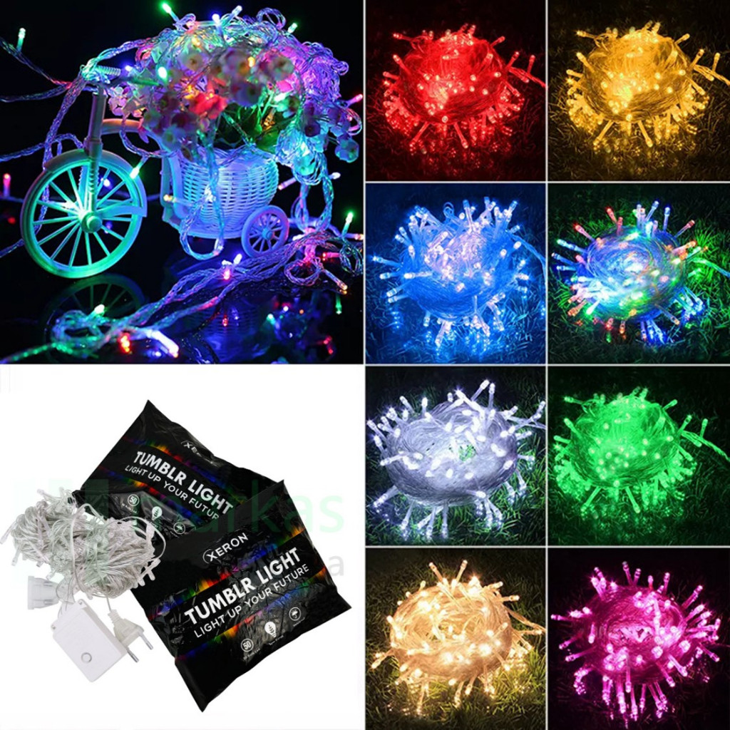 Jual Lampu Tumblr Xeron 10M Packing Opp Lampu Hias Lampu Hari Raya Lebaran Lampu Natal Tumbler ...