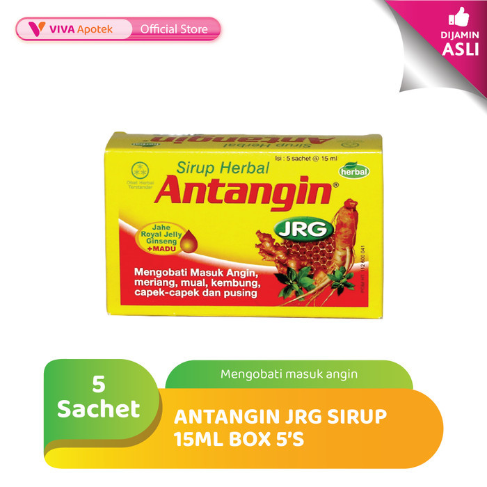 Jual Antangin JRG Syrup 15 ml untuk Membantu Meredakan Masuk Angin (5 ...