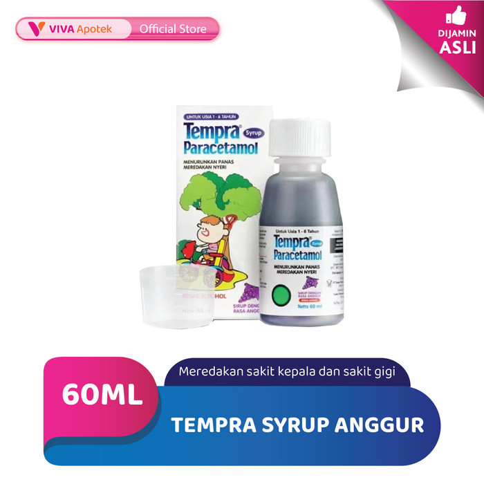 Jual Tempra Anggur Sirup untuk Menurunkan Demam (60 ml) | Shopee Indonesia