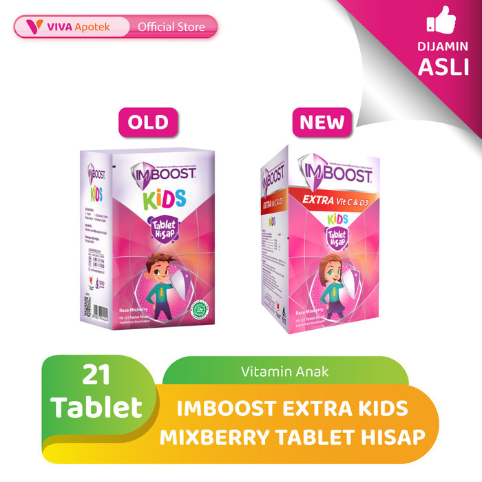 Jual Imboost Extra Kids Mixberry Vitamin Anak 21 Tablet Hisap | Shopee ...