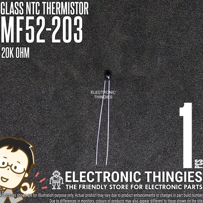 Jual Baru (20) MF52203J GLASS NTC THERMISTOR 20K OHM MF52AT MF52 203 ...