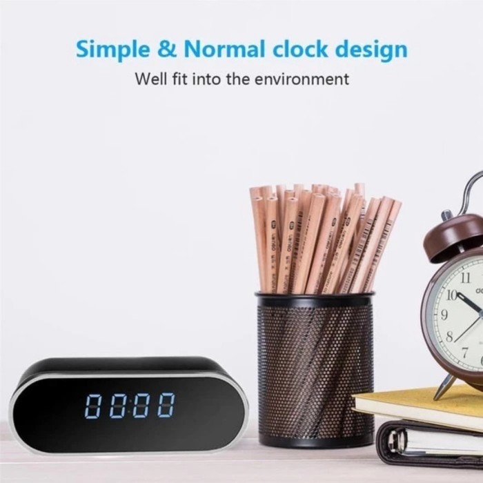 Jual New!!! CCTV Model Jam Meja Camera Pengintai SpyCam Lookcampro 8MP ...