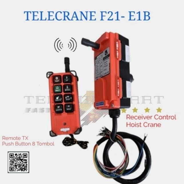 Jual REMOTE HOIST CRANE 8 TOMBOL WIRELESS PUSH BUTTON TELECRANE F21-E1B ORIGINAL DAN TERPERCAYA ...