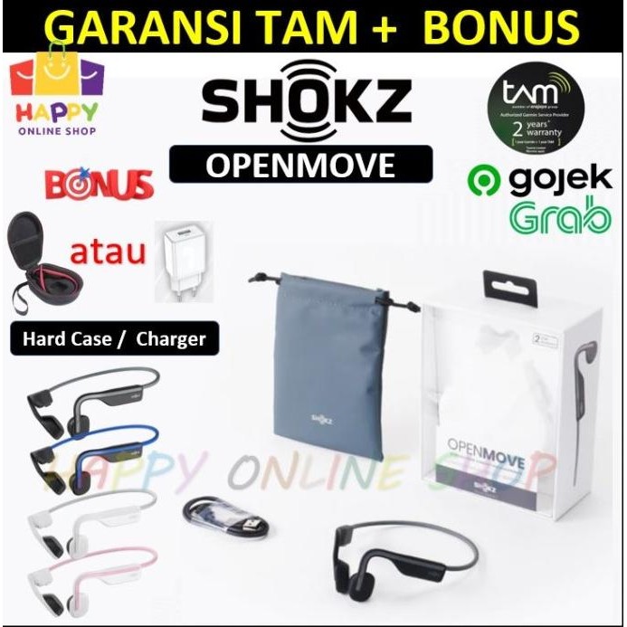 Jual READY!! Shokz Openmove Wireless Bone Conduction Headphone ...