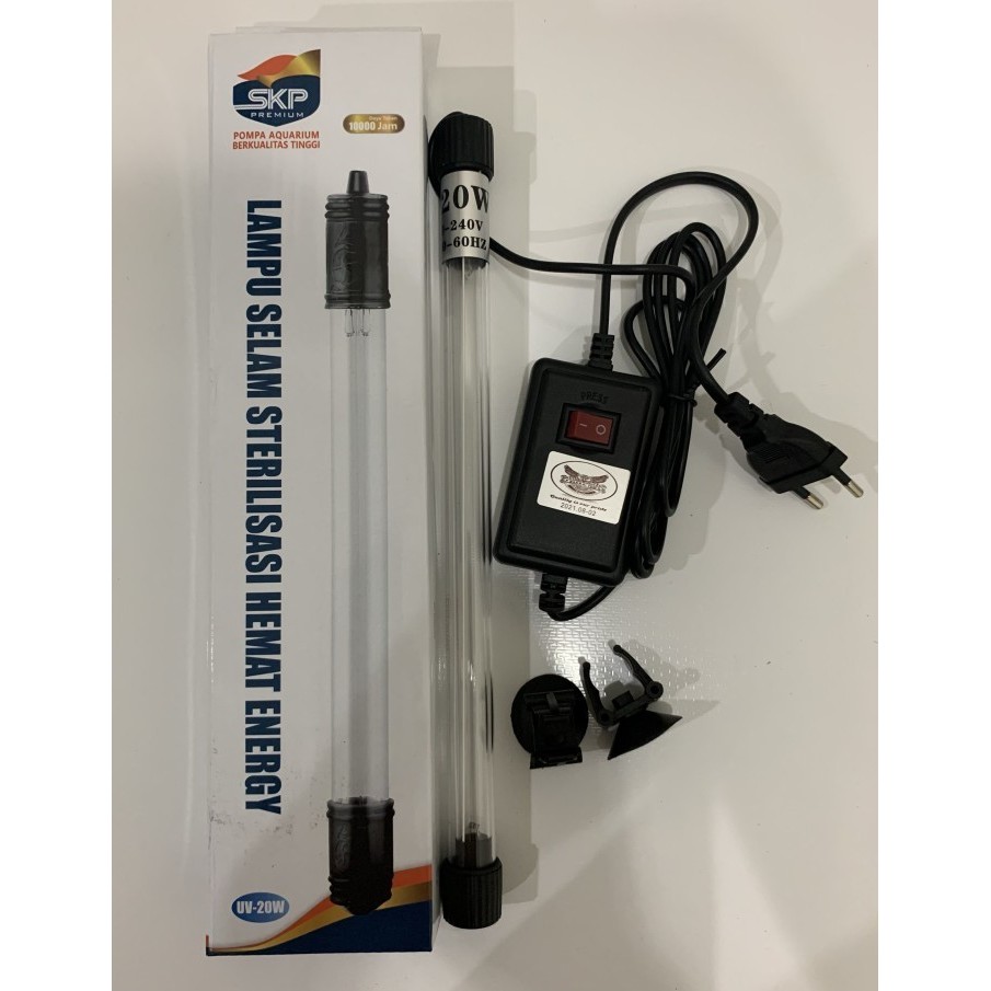Jual Lampu Uv Aquarium Sakkai Pro Skp 20 Watt Sterilisasi Alga Lumut | Shopee Indonesia