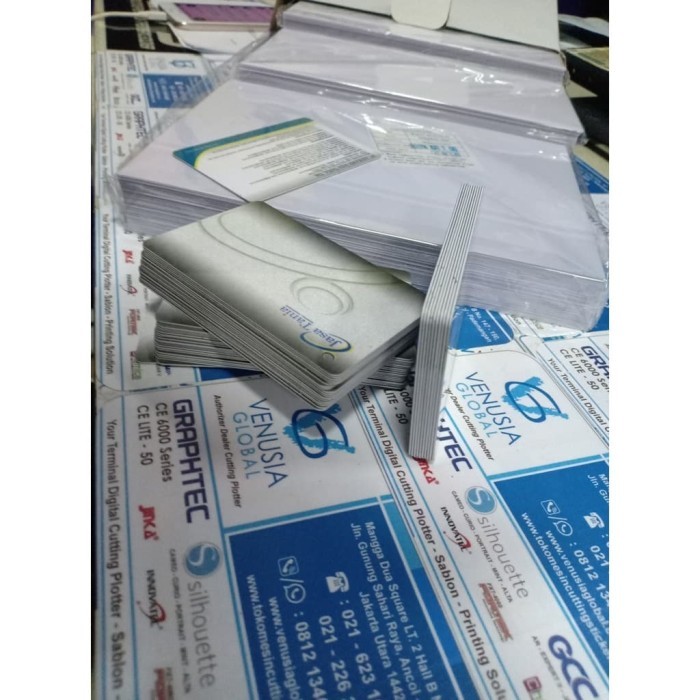 Jual Terbaru!!! Bahan PVC ID Card Kertas Blank ID Card Instant 50 SET ...