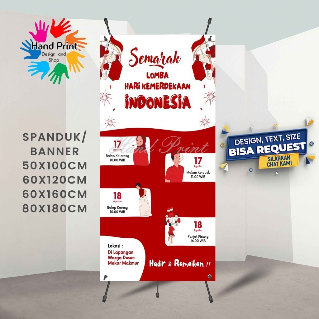 Jual Cetak Spanduk Banner Selamat Kemerdekaan Perayaan Perlombaan ...