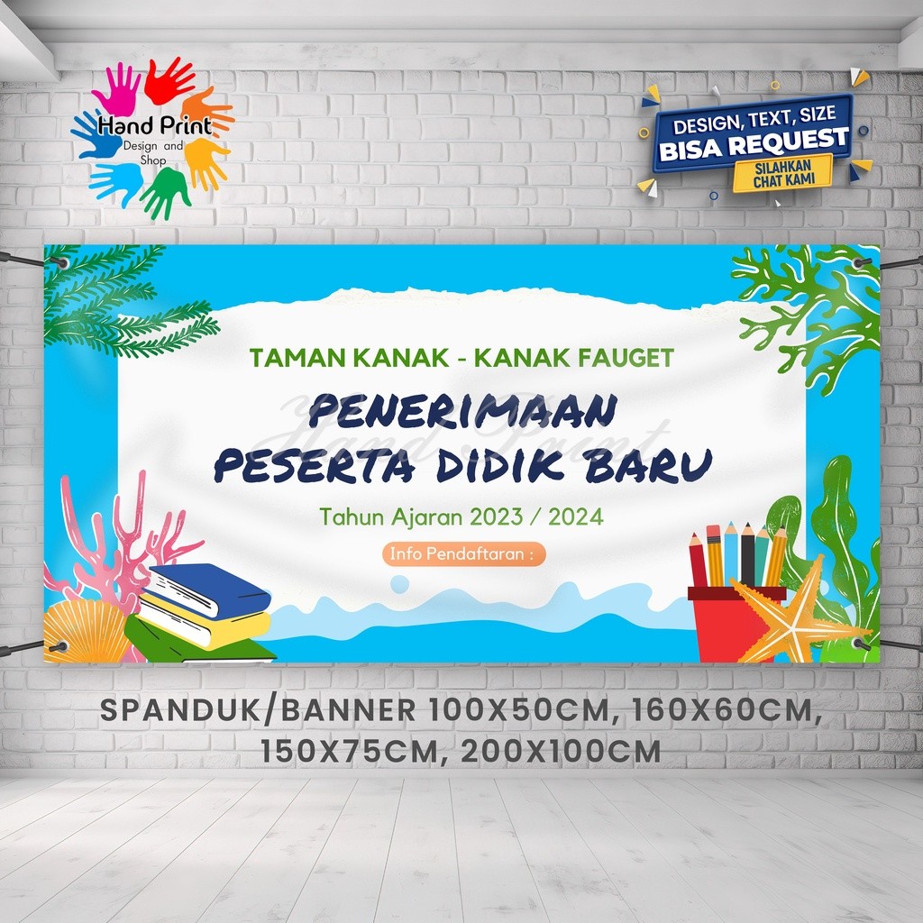 Jual Spanduk Banner MMT Penerimaan Peserta Didik Baru PPDB Minimalis ...