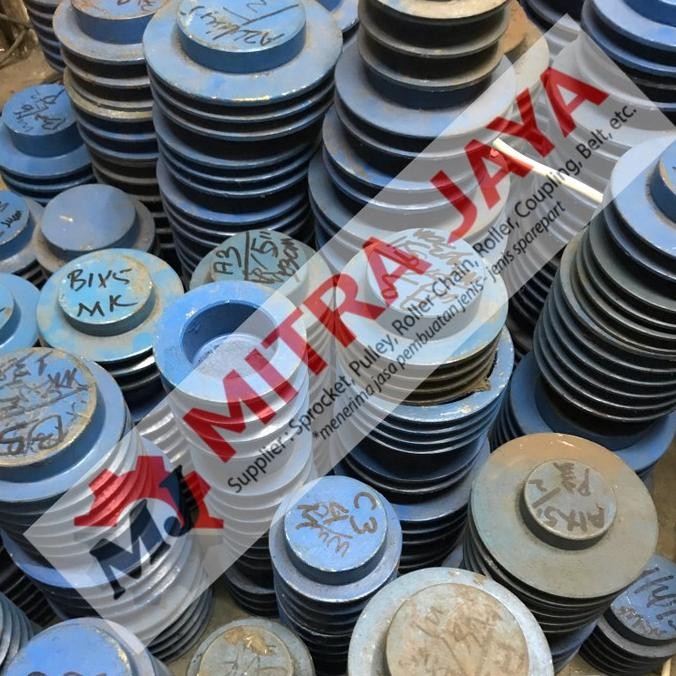 Jual Puli Besi Padat B4 X 8 Inch Poli Pulley Pully Besi Ancuran 4 Jalur ...