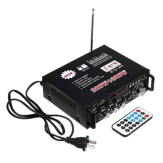 Jual Power Amplifier Bluetooth Usb Fm Radio Karaoke Audio Mini | Shopee ...