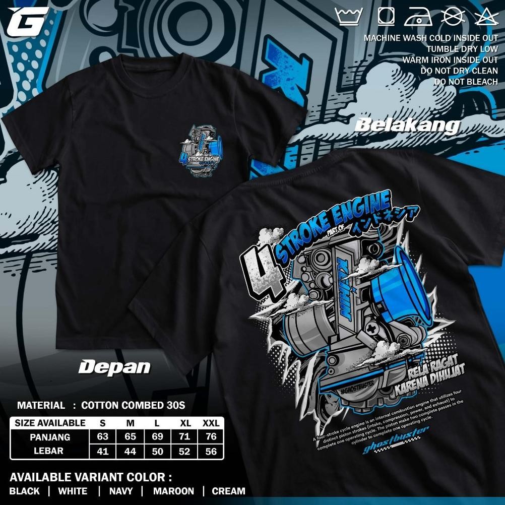 Jual Promo Kaos 4 Stroke Engine Rela Ragat Karena Dihujat Baju Distro Racing 4 Tak Four Stroke ...