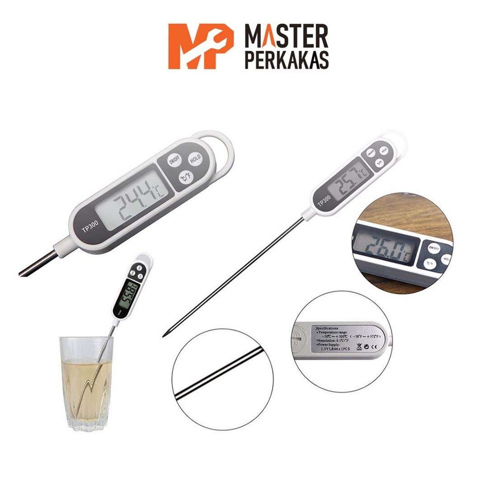 Jual Termometer Digital TP300 MP / Thermometer Makanan Kopi BBQ Minyak ...