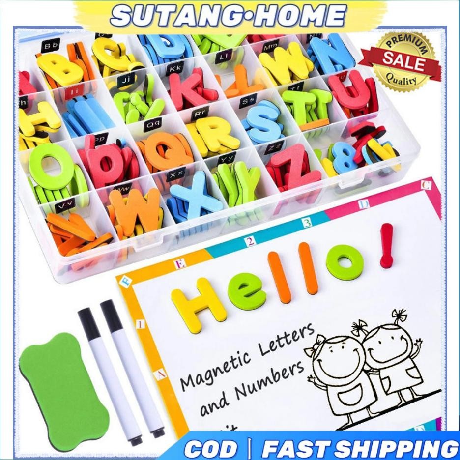 Jual Premium SutangMagnet Letters 256 Pcs Terlengkap Huruf & Angka ...
